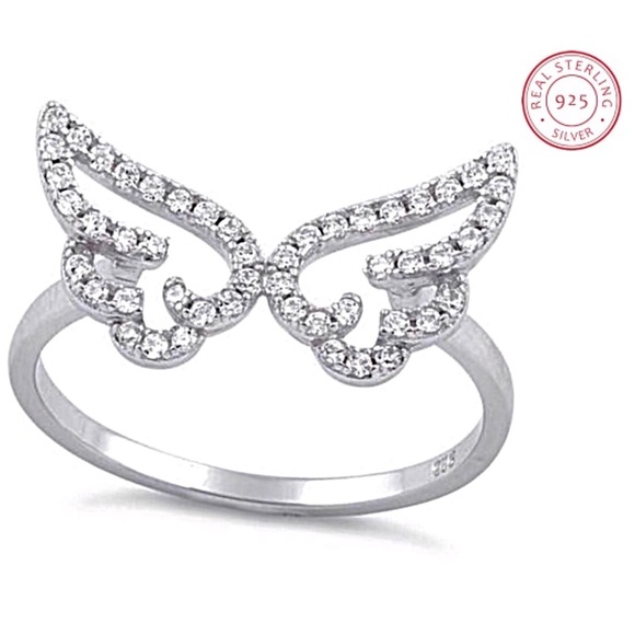 Jewelry | Solid 925 Silver Guardian Angel Ring | Poshmark